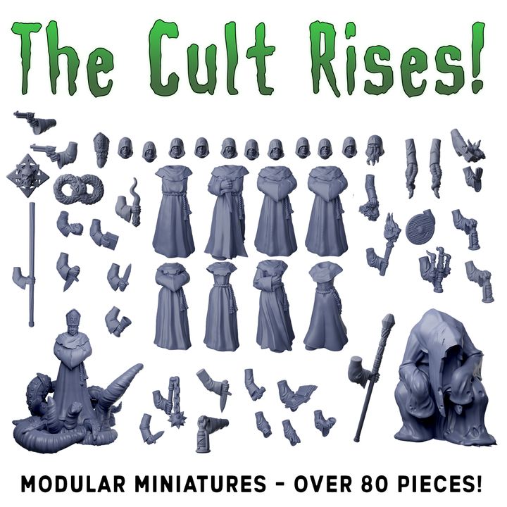3D Printable The Cult Rises! Modular, Multi-part Cultist Models for ...