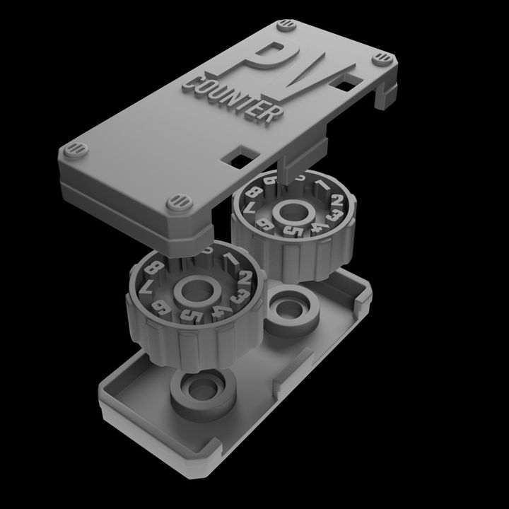 3D Printable PV Counter by Hsprods Miniatures