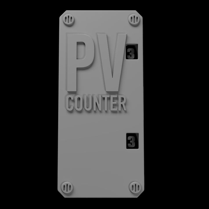3D Printable PV Counter by Hsprods Miniatures
