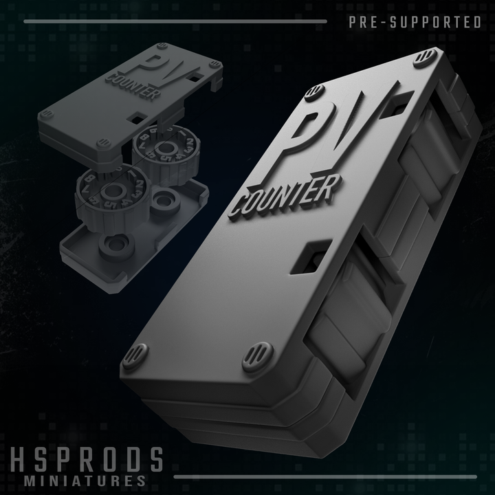 3D Printable PV Counter by Hsprods Miniatures