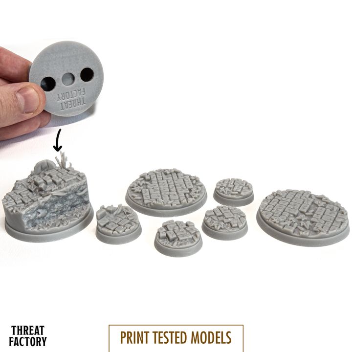 3D Printable Graveyard bases by Threat Factory