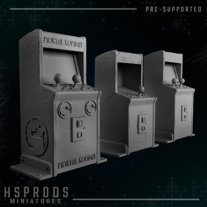 3D Printable Arcade playing game Mortal Kombat by Hsprods Miniatures