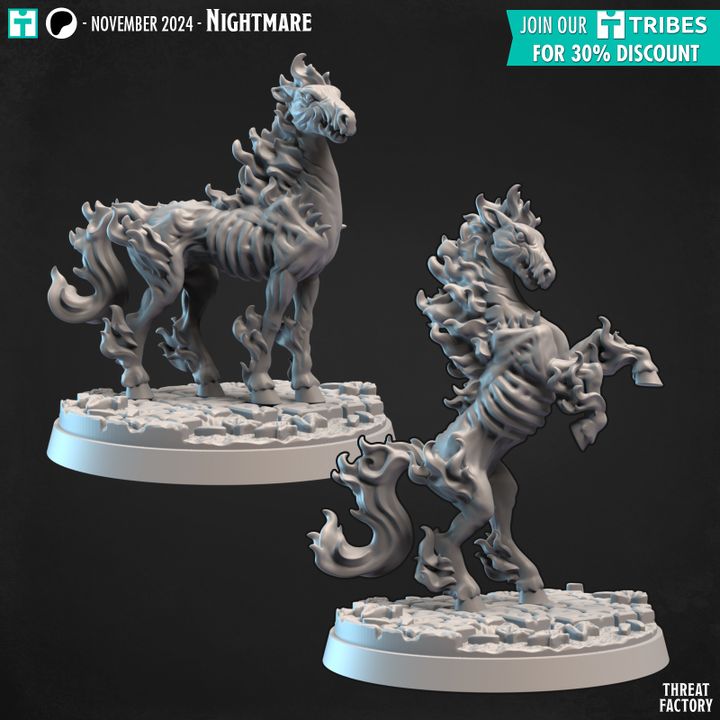 3D Printable Two Nightmares by Threat Factory