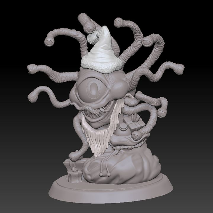 3D Printable Beholder Santa by RLTpress