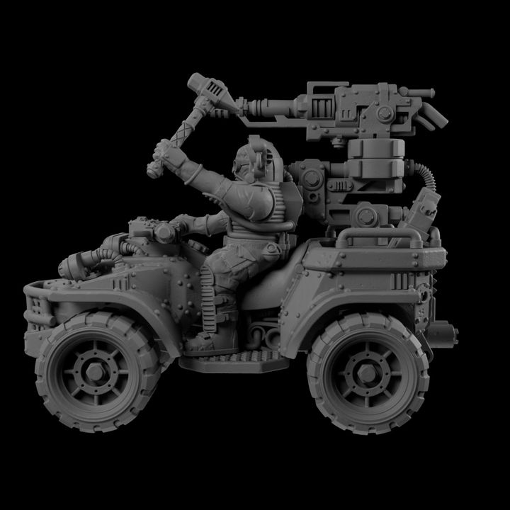 3D Printable VTT Squad Cultist by Hsprods Miniatures