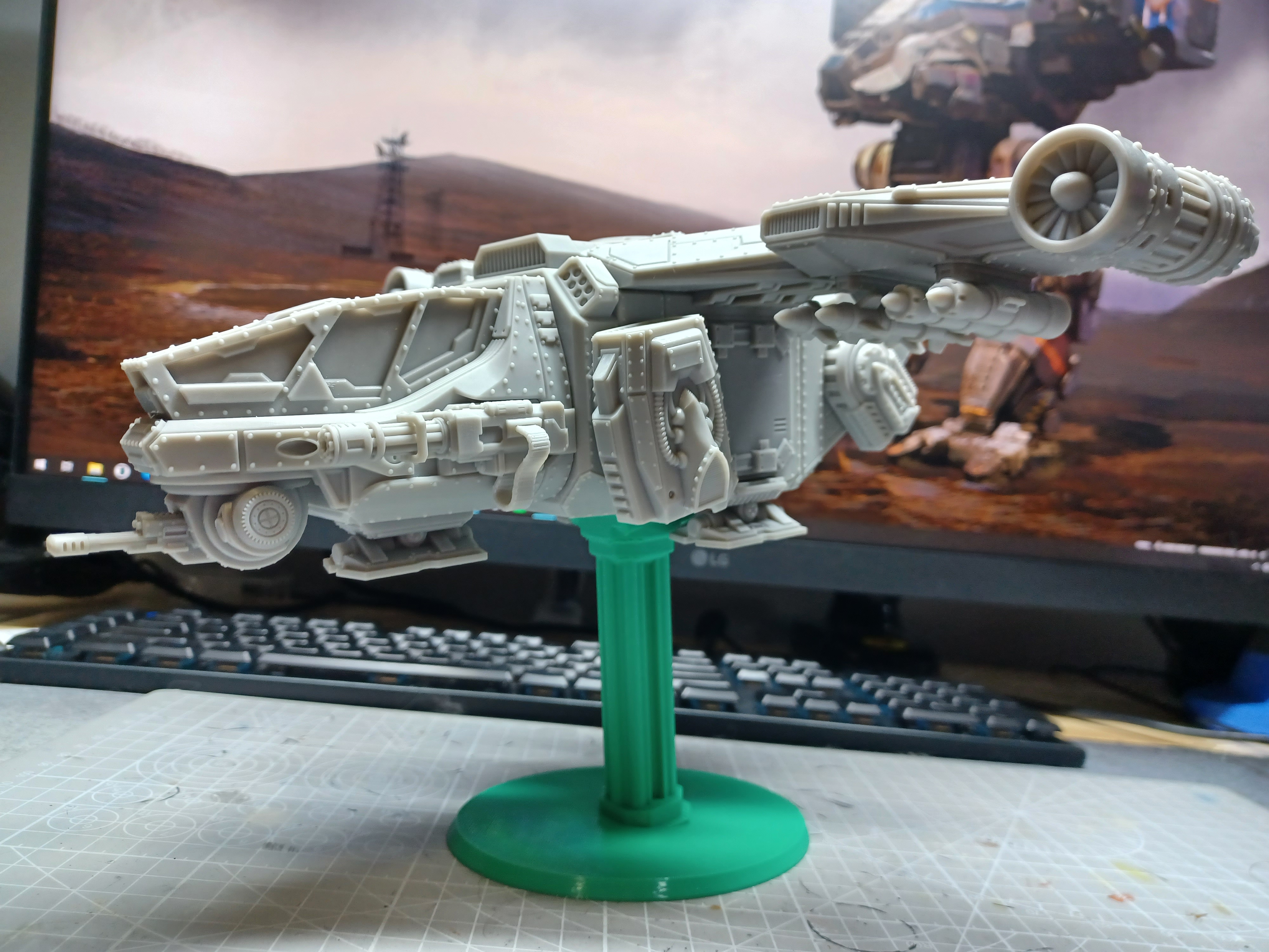 3D Printable Heron-Pattern VTOL Assault Carrier by Maelstrom Designworks