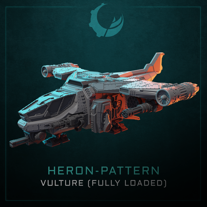 3D Printable Heron-Pattern VTOL Assault Carrier by Maelstrom Designworks