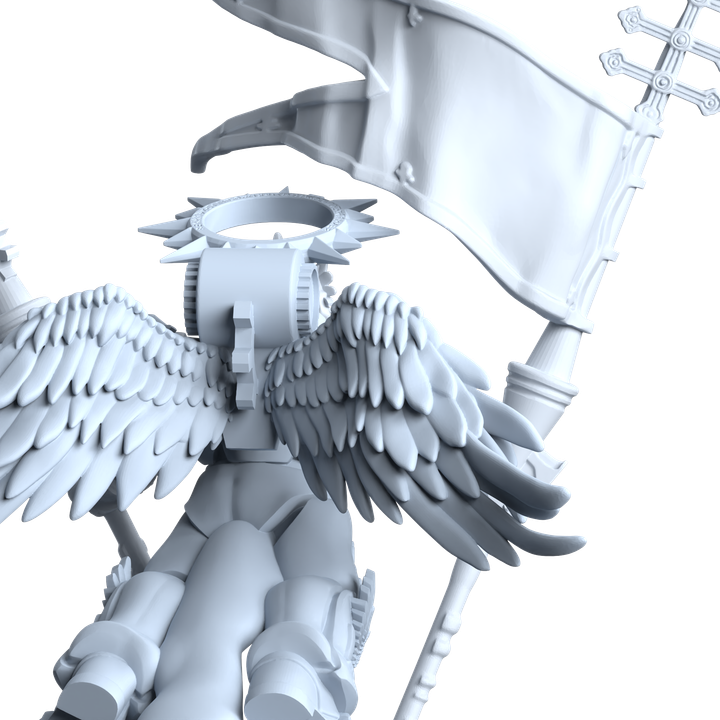3D Printable 042 SANGREAL Winged Blood Guard by Printerra Studios