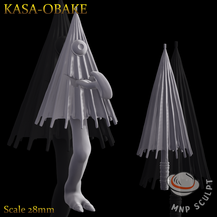 3D Printable Kasa-Obake by MNP Sculpt