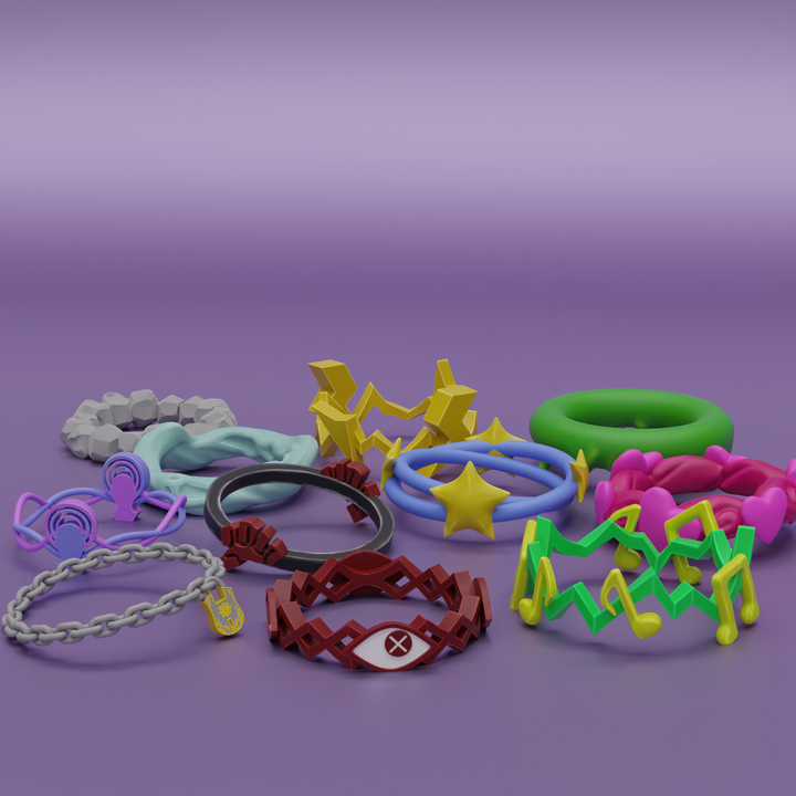 3D Printable Condition Rings - D&D by Saixar Collectibles