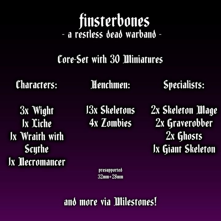 3D Printable Skeleton with Mace by finsterfey