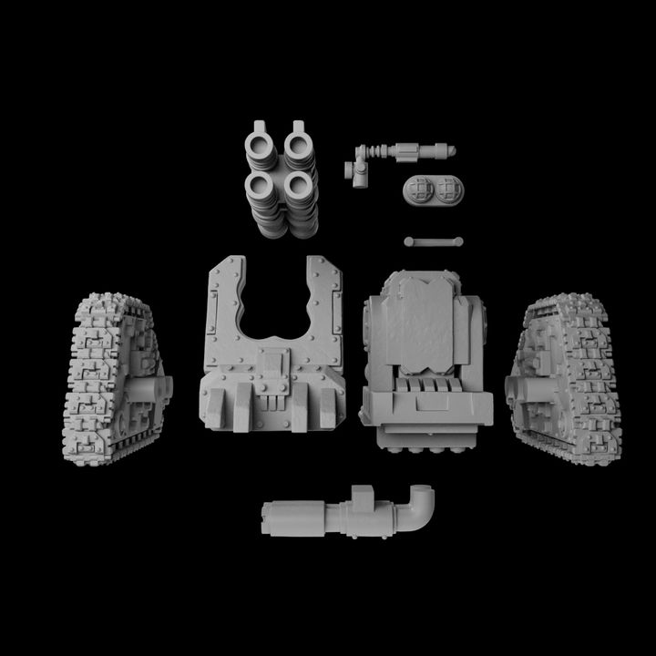 3D Printable Rapier Mini Tank Laser Gun by Hsprods Miniatures