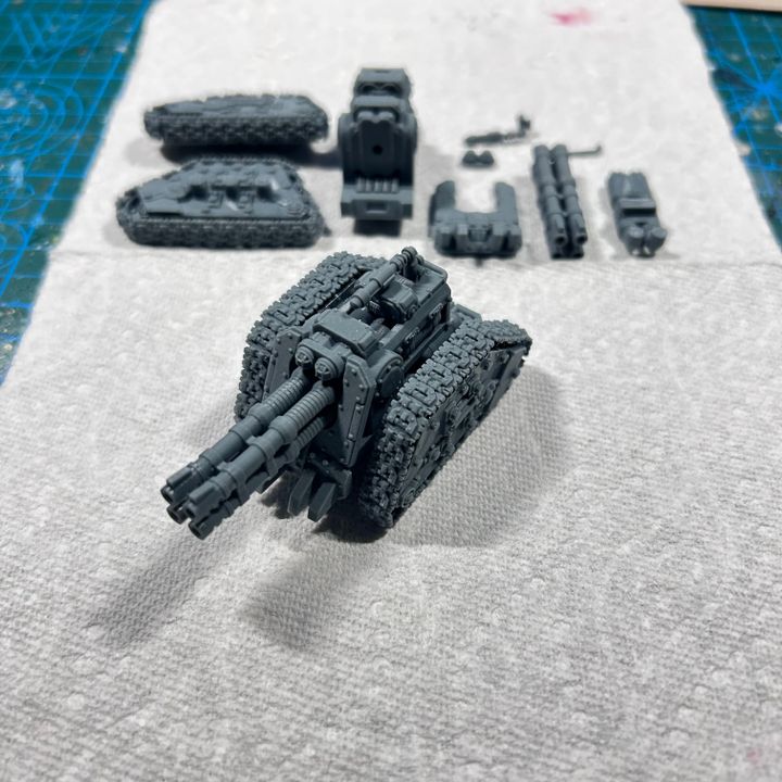 3D Printable Rapier Mini Tank Laser Gun by Hsprods Miniatures