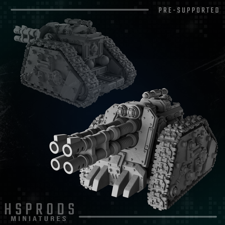 3D Printable Rapier Mini Tank Laser Gun by Hsprods Miniatures