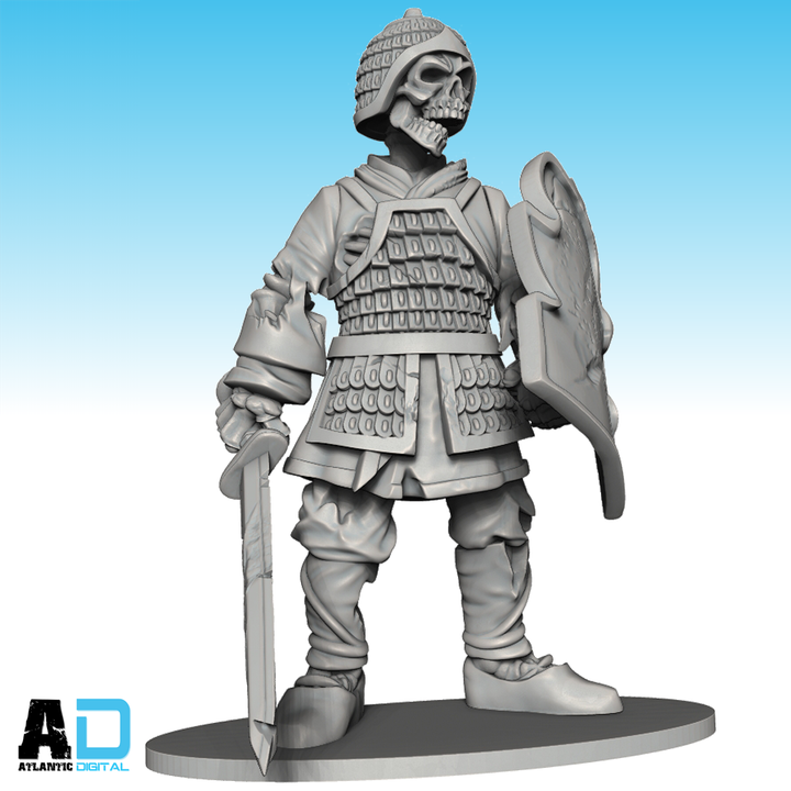 3D Printable Skeletal Han Chinese by Wargames Atlantic