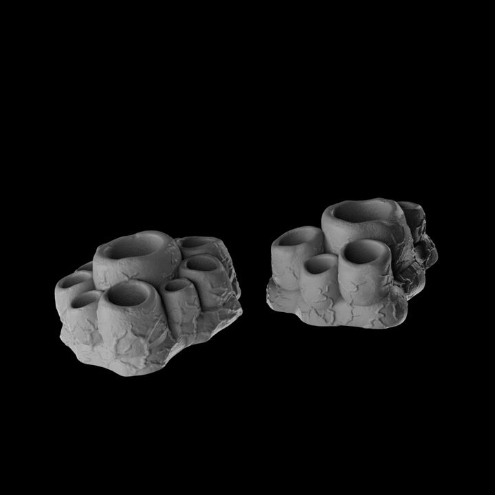 3D Printable Basing Bits - Plants Alien Fern by Hsprods Miniatures