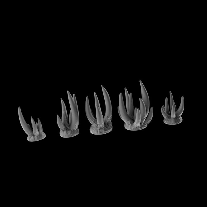 3D Printable Basing Bits - Plants Alien Fern by Hsprods Miniatures