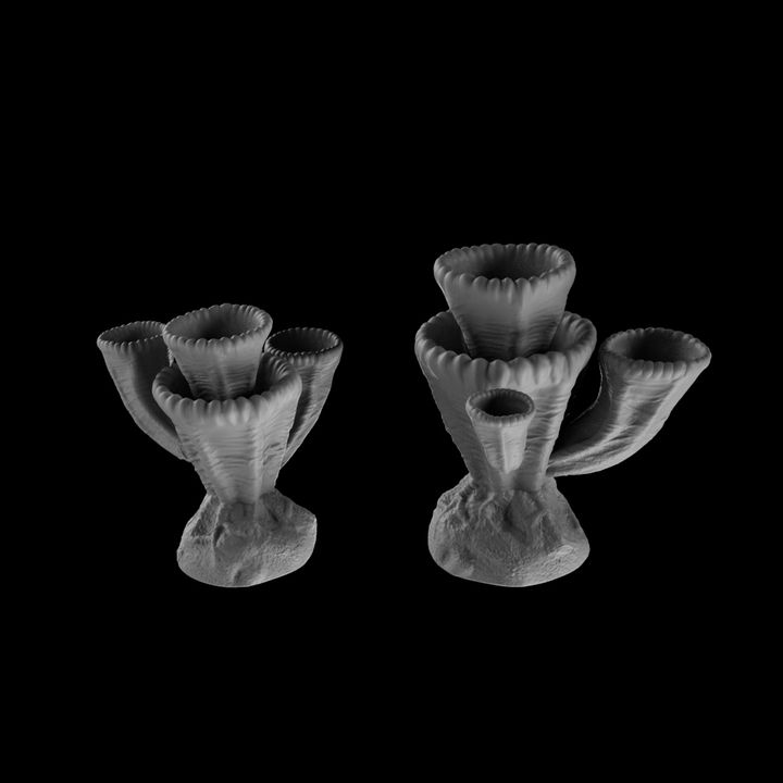 3D Printable Basing Bits - Plants Alien Fern by Hsprods Miniatures