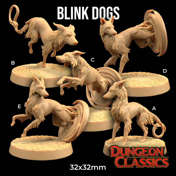 3D Printable Blink Dogs | PRESUPPORTED | Dungeon Classics by Dungeon ...