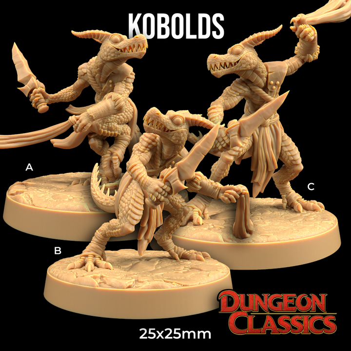 3D Printable Kobolds | PRESUPPORTED | Dungeon Classics by Dungeon Classics