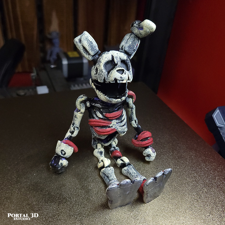 3D Printable springtrap skeleton / PRINT-IN-PLACE WITHOUT SUPPORT by ...