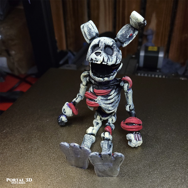 3D Printable springtrap skeleton / PRINT-IN-PLACE WITHOUT SUPPORT by ...
