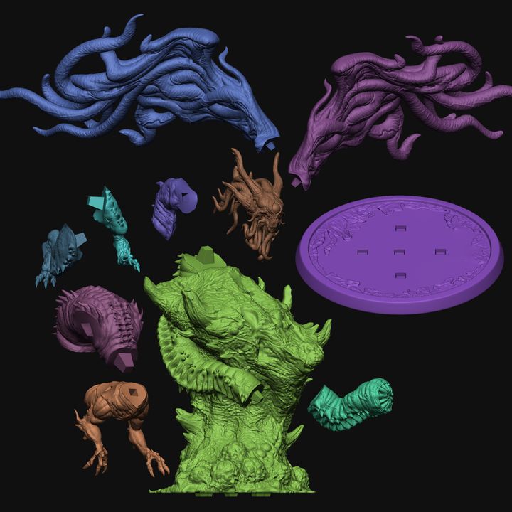 3D Printable Eldritch Dragon (Tribe Welcome Model) by NS Miniatures