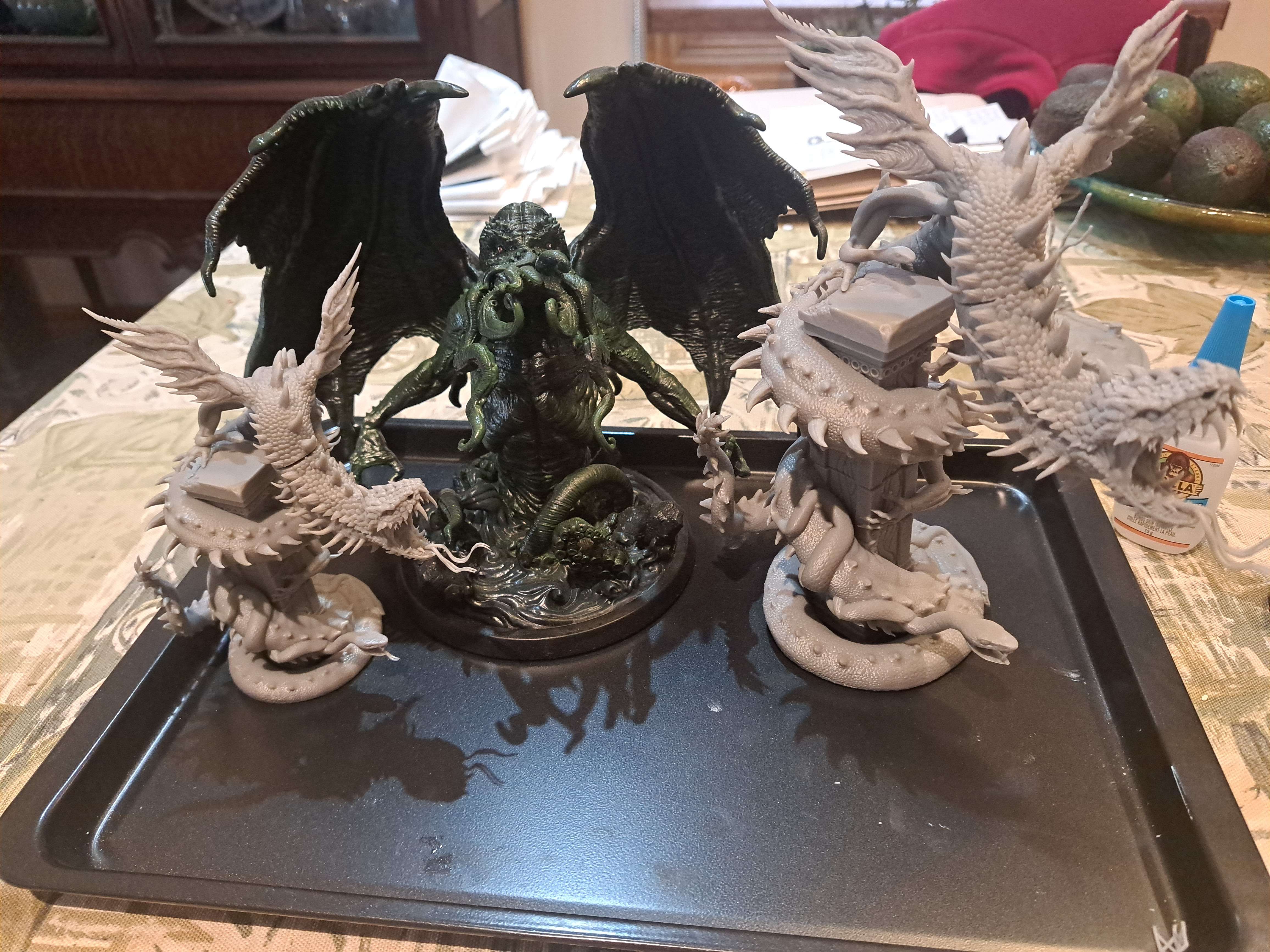 3D Printable Eldritch Dragon (Tribe Welcome Model) by NS Miniatures