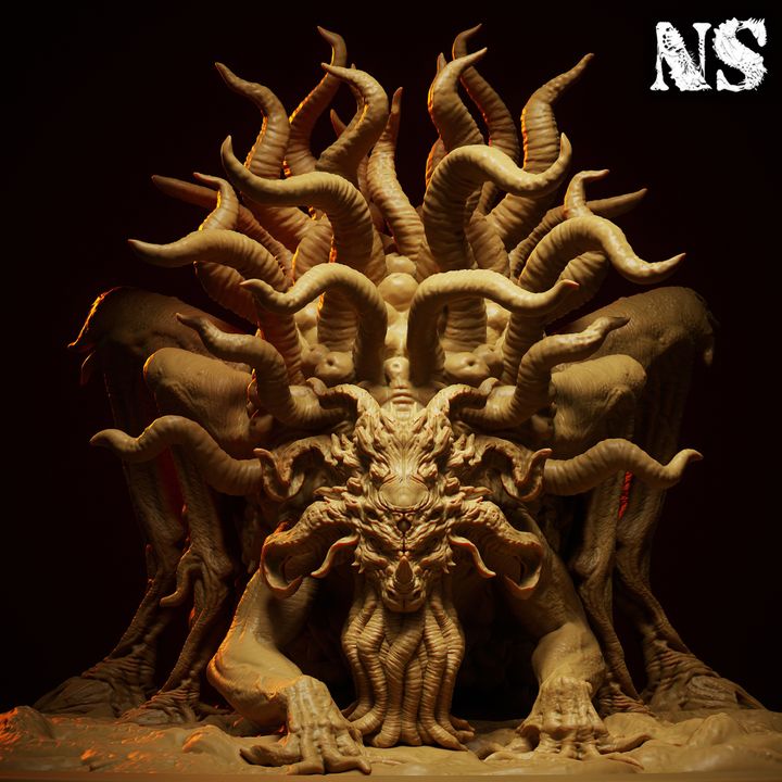 3D Printable Shub-Niggurath, The Black Goat of the Woods with a ...