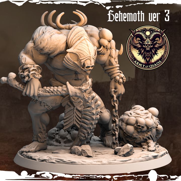 3D Printable Behemoths - Army of Chaos: Beasts by Monolith Arts