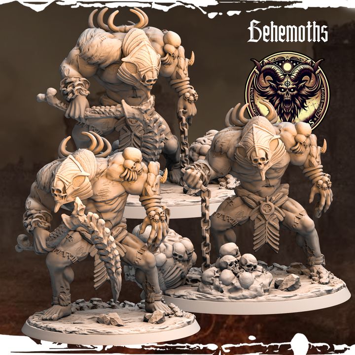 3D Printable Behemoths - Army of Chaos: Beasts by Monolith Arts