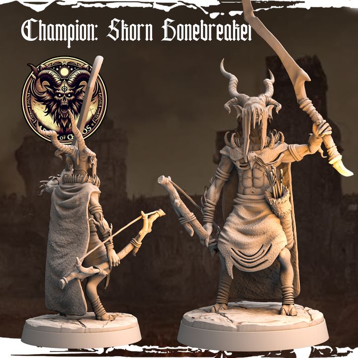 3D Printable Beast Champions - Army of Chaos: Beasts by Monolith Arts