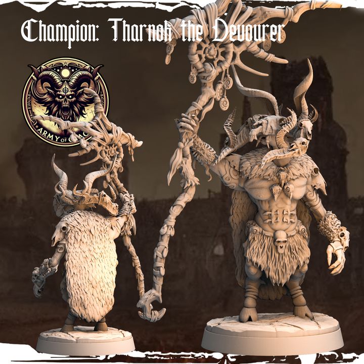 3D Printable Beast Champions - Army of Chaos: Beasts by Monolith Arts