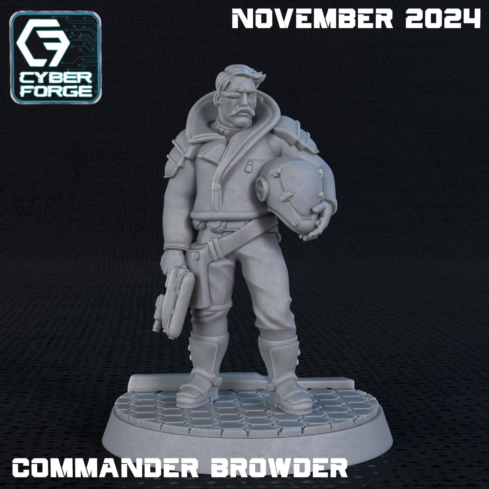 3D Printable Cyber Forge November 2024 by Titan Forge Miniatures