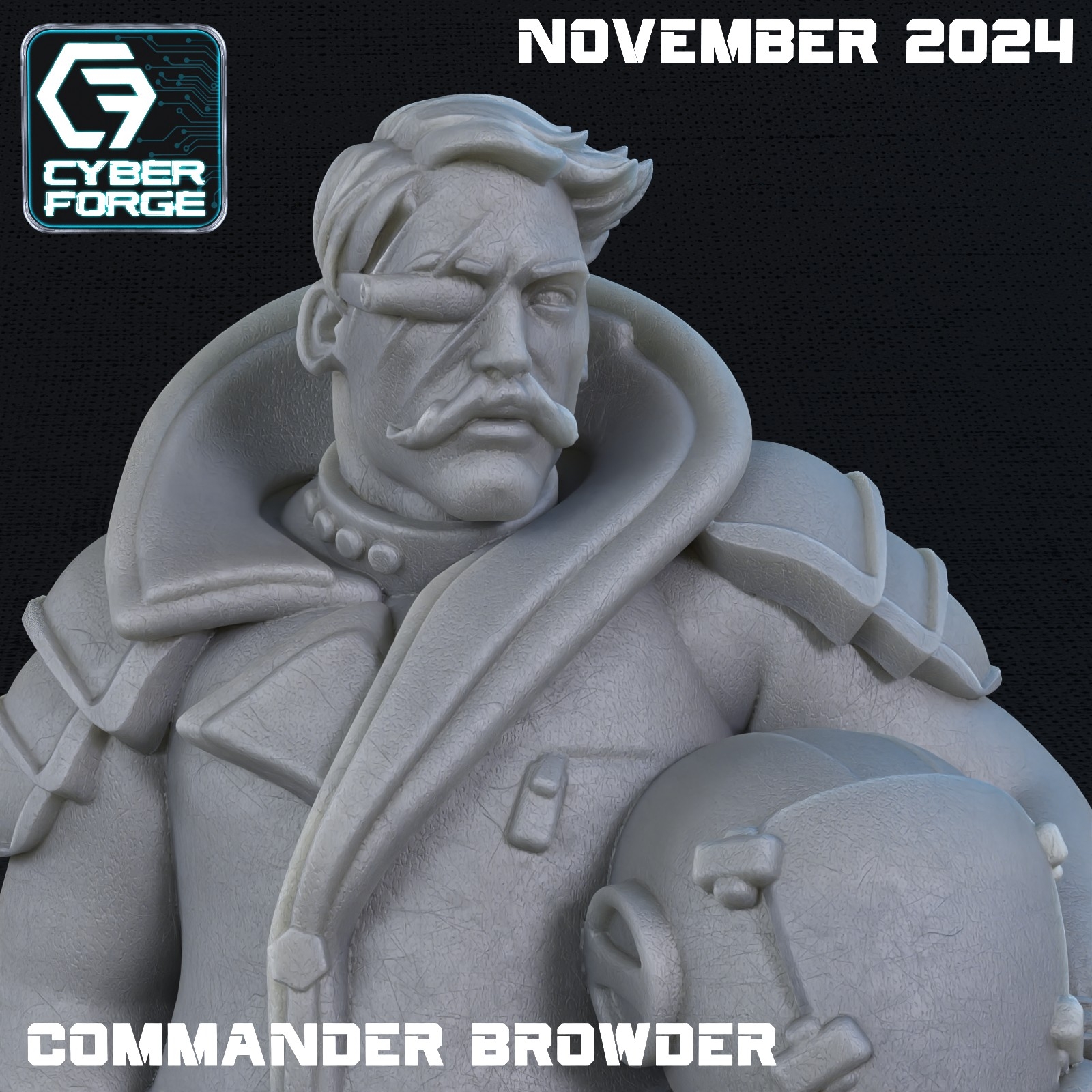 3D Printable Cyber Forge November 2024 by Titan Forge Miniatures