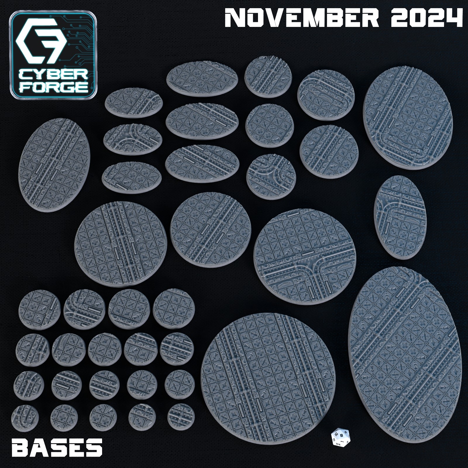 3D Printable Cyber Forge November 2024 by Titan Forge Miniatures