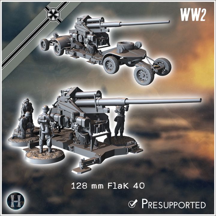 3D Printable German WW2 guns and howitzers pack No. 1 - Germany Eastern ...