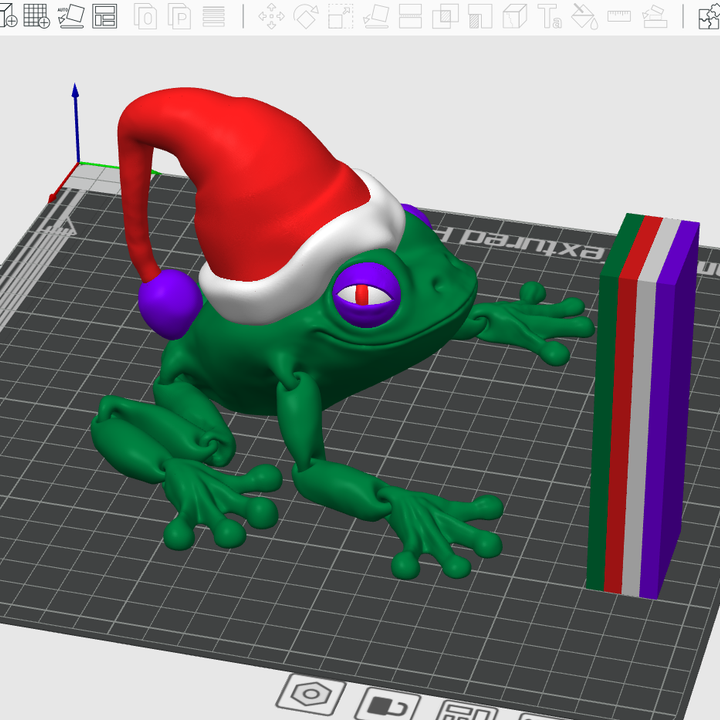 3D Printable ARTICULATED CHRISTMAS FROG by MELS 3D LABS
