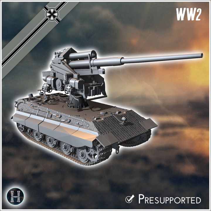 3D Printable German WW2 pack No. 11 | E-50 75 and variants - Germany ...