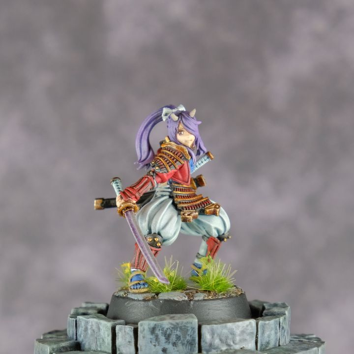 3D Printable Demonic Samurai "Chiyomaru" by Amida