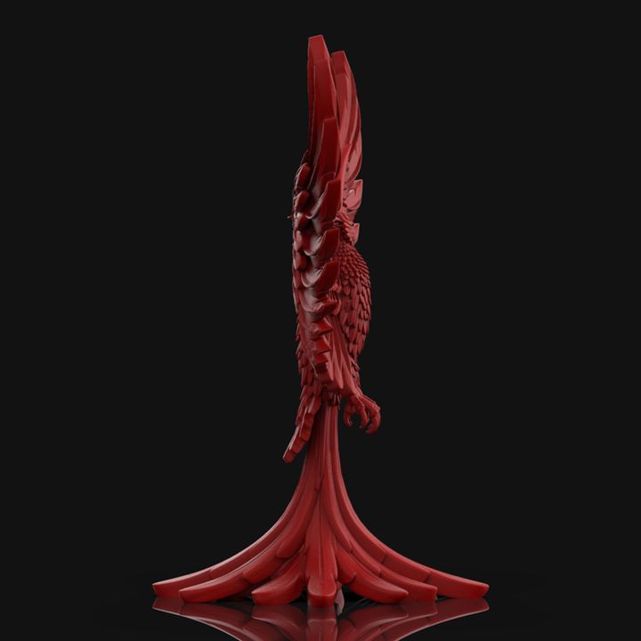 3D Printable phoenix sculpture by Dmitry Tishchenkov