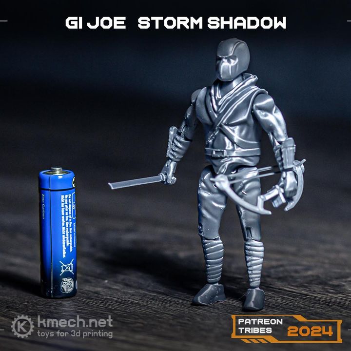 3D Printable GI JOE Storm Shadow by Kmech