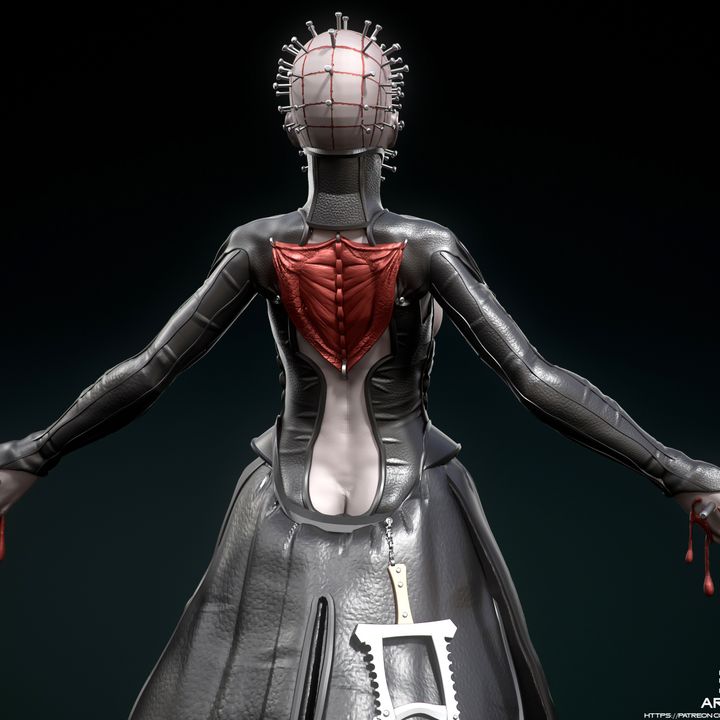 3D Printable Hell Priestess by 3DArtGuy