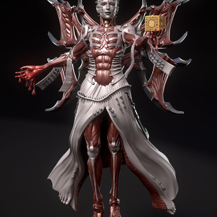 3D Printable Hell Priestess by 3DArtGuy