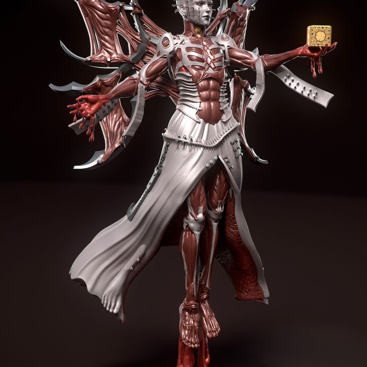 3D Printable Hell Priestess by 3DArtGuy