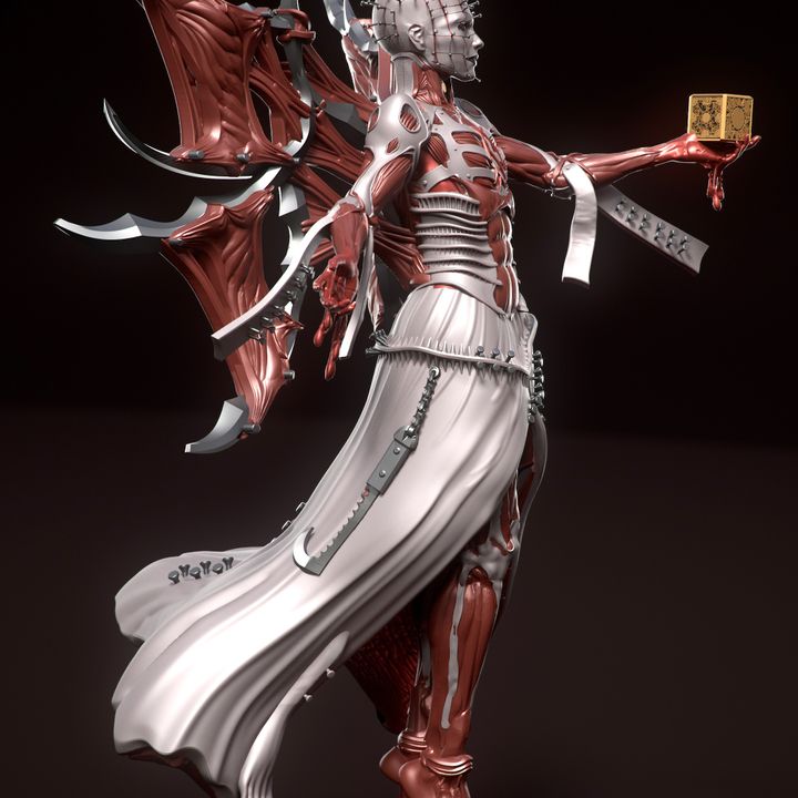 3D Printable Hell Priestess by 3DArtGuy