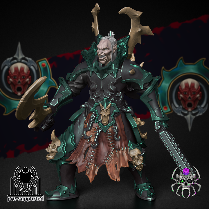 3D Printable Dark Blade Master by EightLegsMiniatures