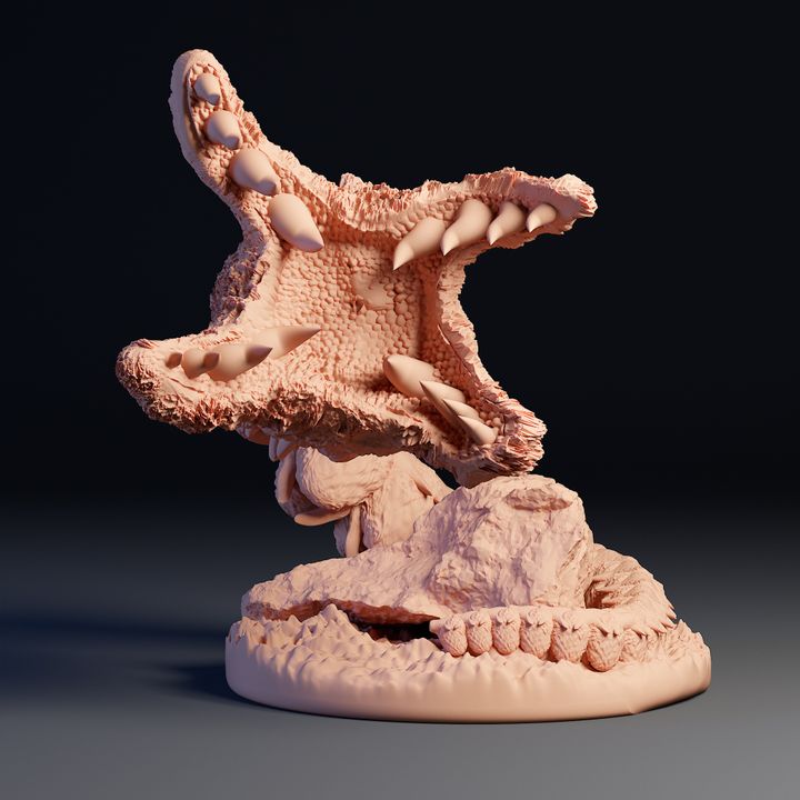 3D Printable Flesh Worm - Miniature by Lazy Bear