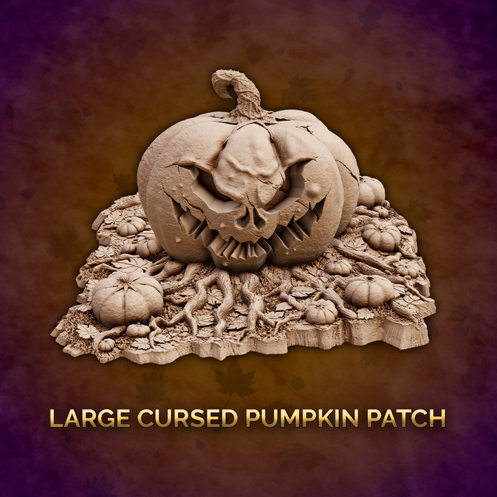 3D Printable Cursed Pumpkin Patch by Artificers_Mini