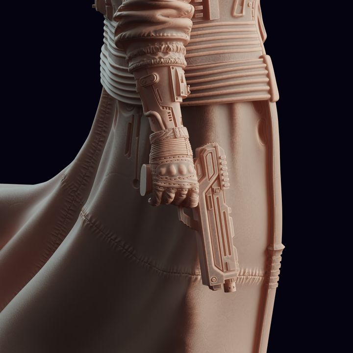 3D Printable Cyberpunk Neo-Noire Detective - Vincent "Midnight" Falcone ...